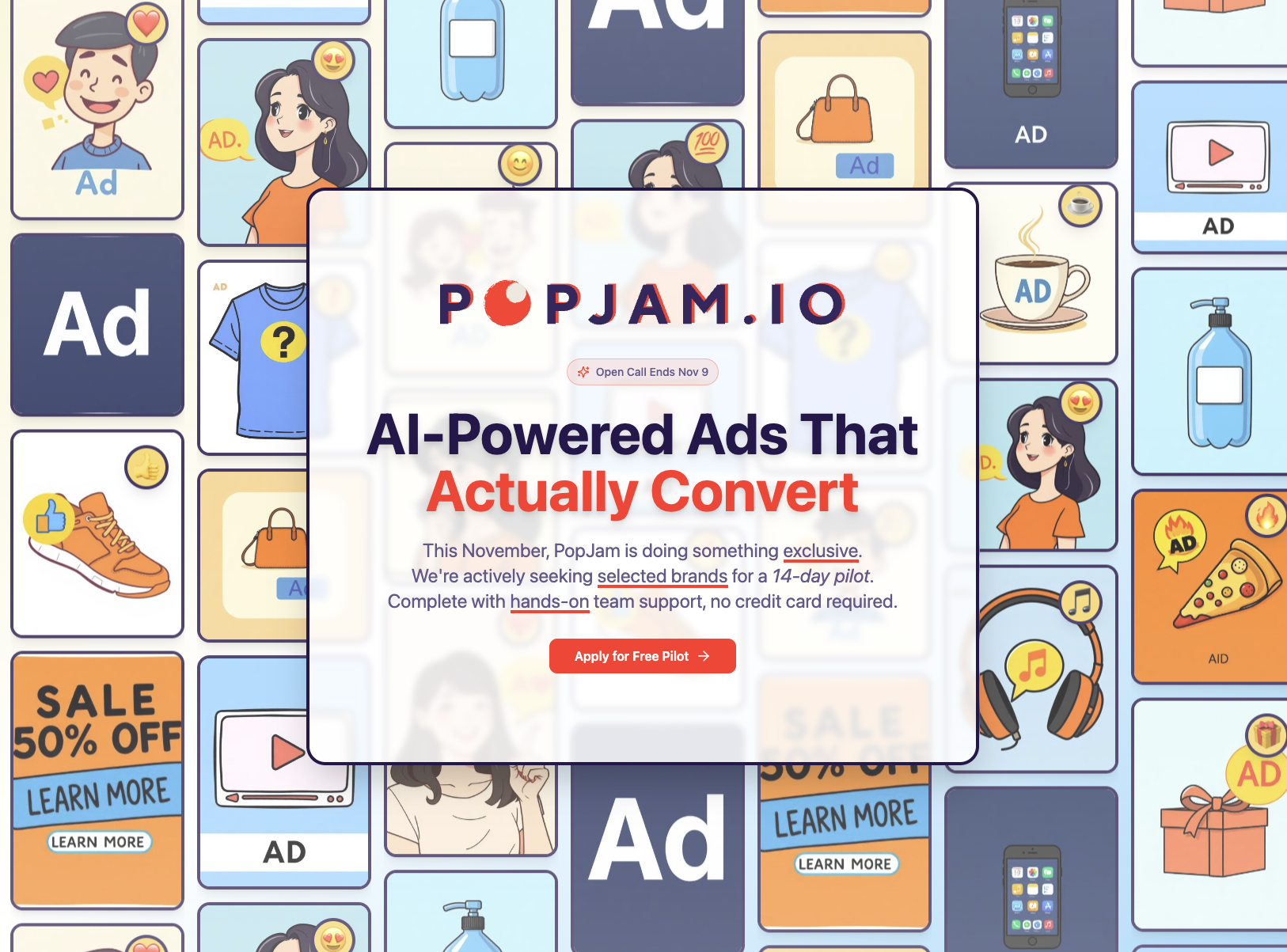 PopJam - AI-Powered Ads That Actually Convert | 14-Day Free Trial